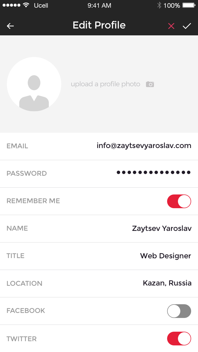 Oculus iOS Wireframe UI Kit by Qo7 | ThemeForest